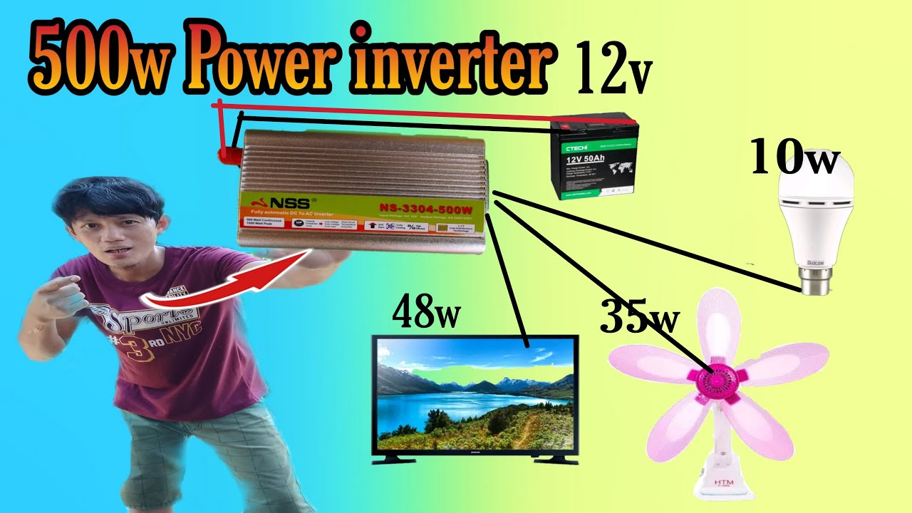 12v 500w POWER INVERTER/ unboxing - YouTube