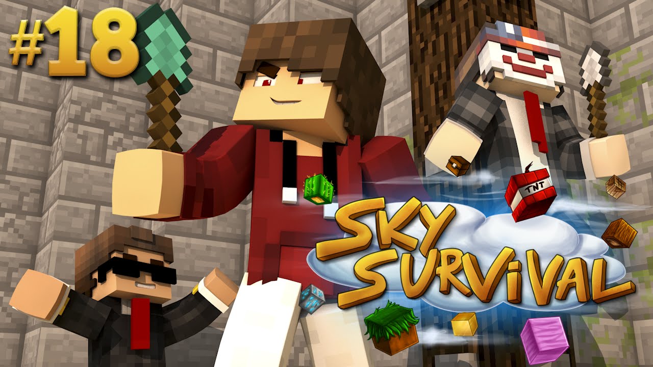 JOGANDO SPLEEF! - SKY SURVIVAL #18 - YouTube