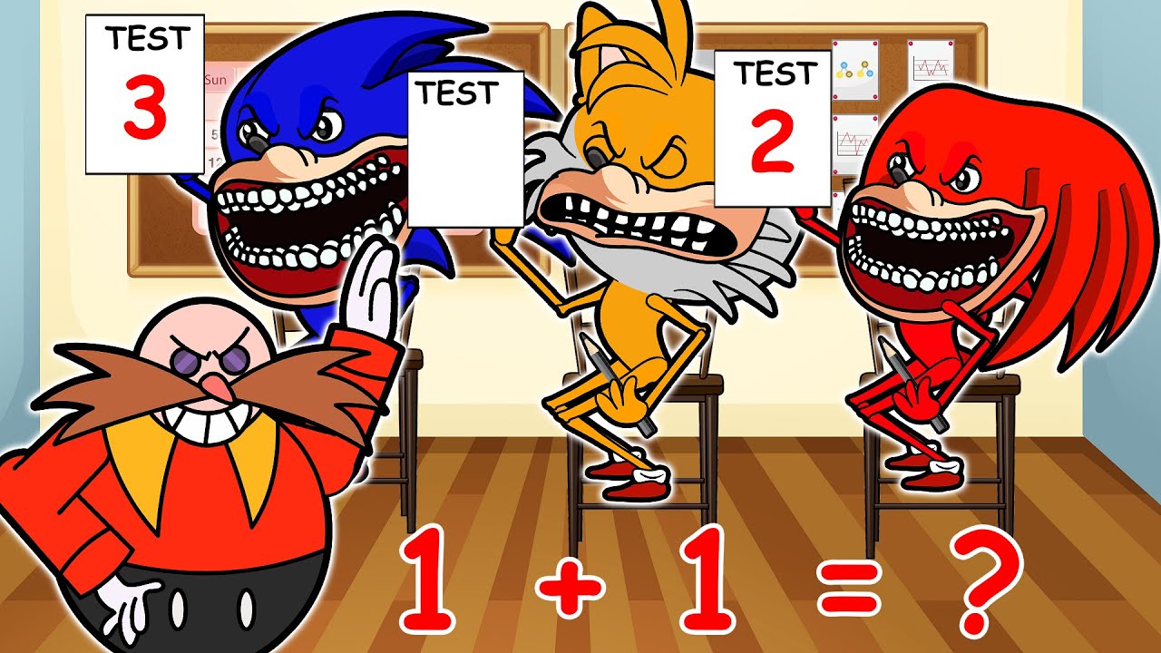 Math Test Challenge with Shin Sonic, Shin Tails, and Shin Knuckles ...