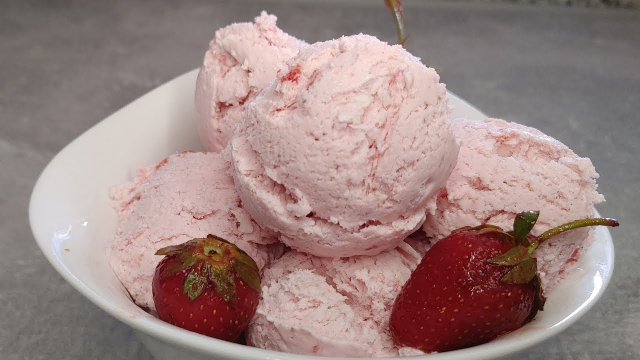 Domaći sladoled sa jagodama - Sladoled sa jagodama - Kako napraviti ...