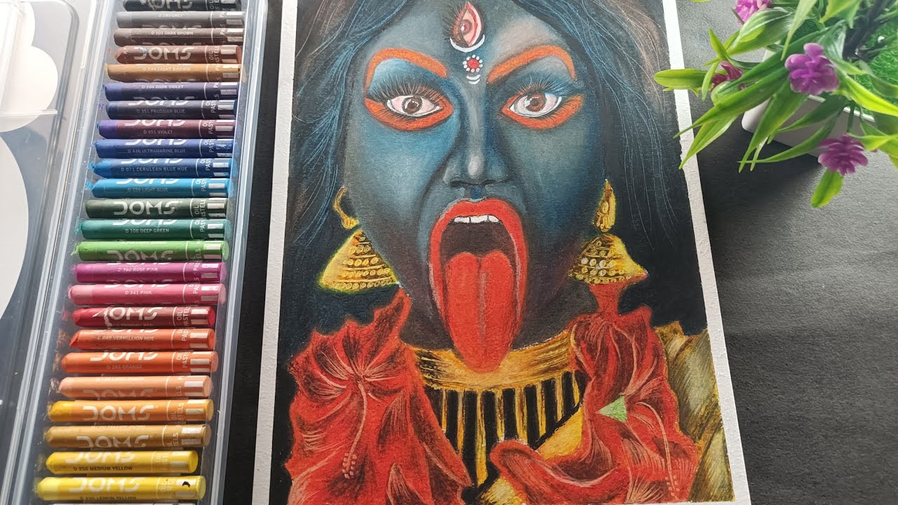 ANGRY MA KALI COLOUR TUTORIAL PART-2 @ssartgallery. - YouTube