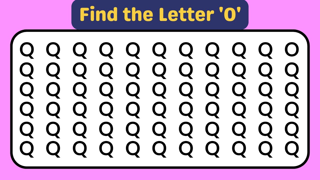 Find the Odd Letter out | Only for Speed Minds - YouTube