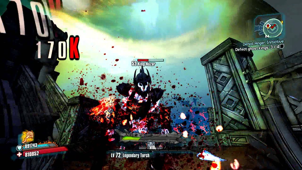 Borderlands 2 - Defeat ghost kings: 4/4 - King Nazar (1080p) - YouTube