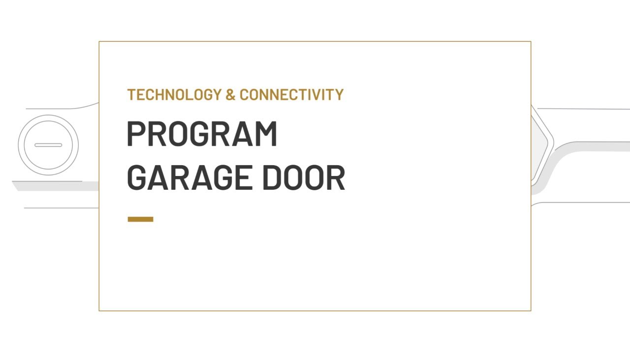 How to Program Your Garage Door | Chevrolet - YouTube