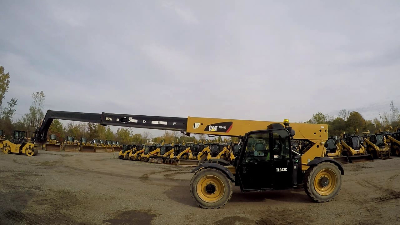2014 CAT TL943C TELEHANDLER - YouTube