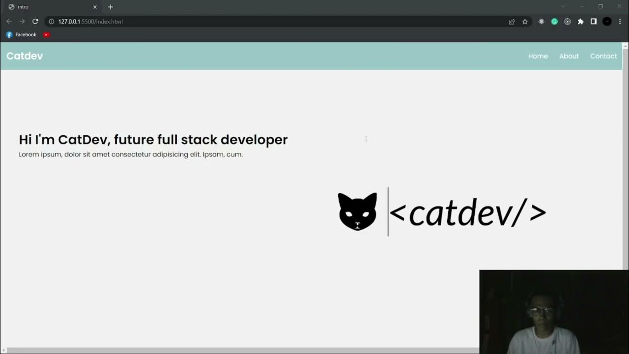 create static personal website using html,css part 3 TAGALOG - YouTube