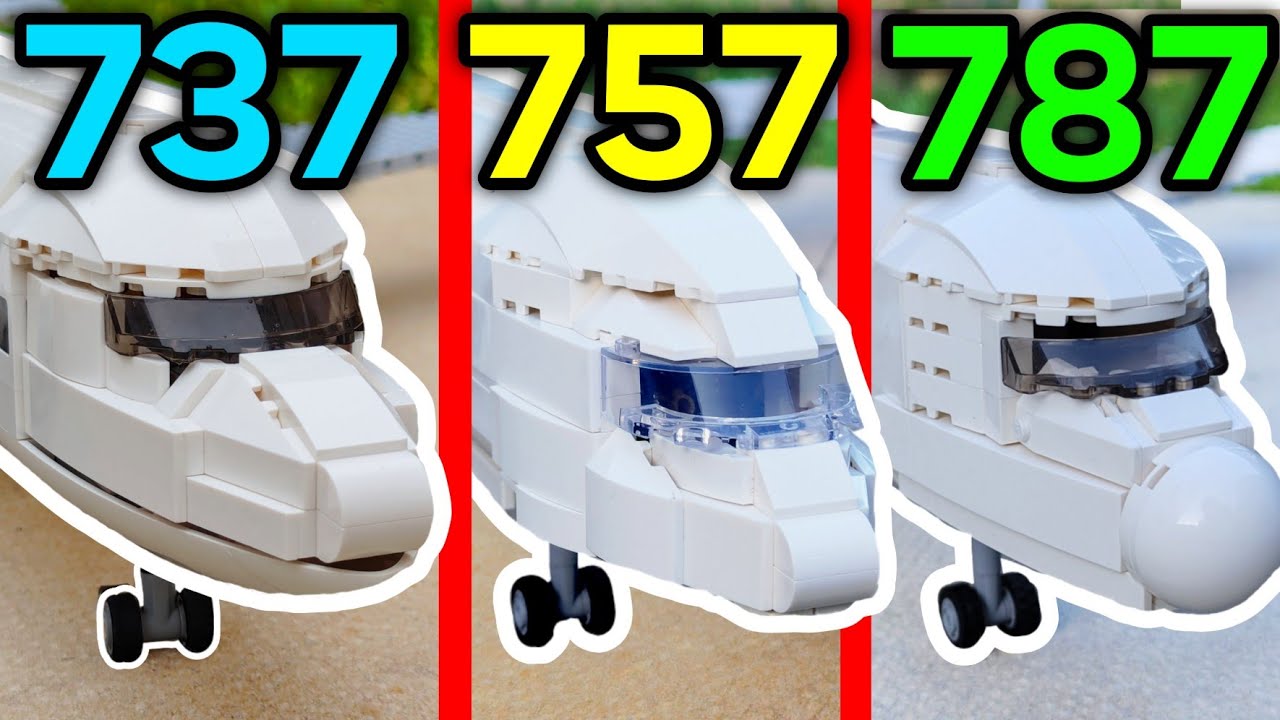 Can I Design the PERFECT Lego Boeing Planes? -737, 757 and 787 Mega ...
