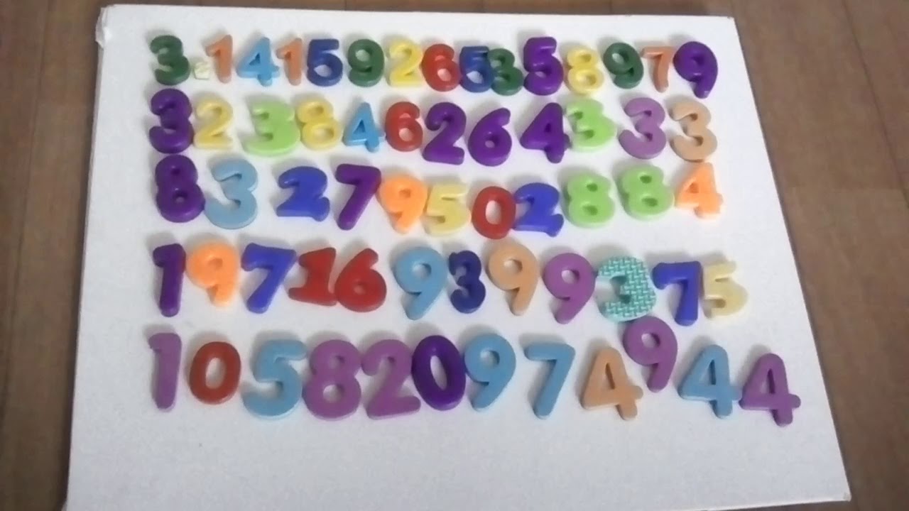 I made a pi (π) with Number magnets - YouTube