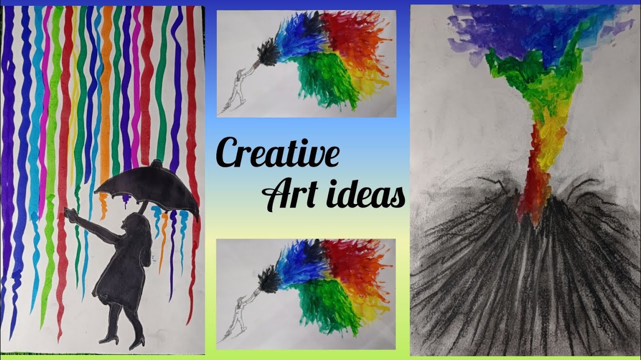 3 Creative Art Ideas/Rainbow/beautiful creative art for kids/Elisha's ...