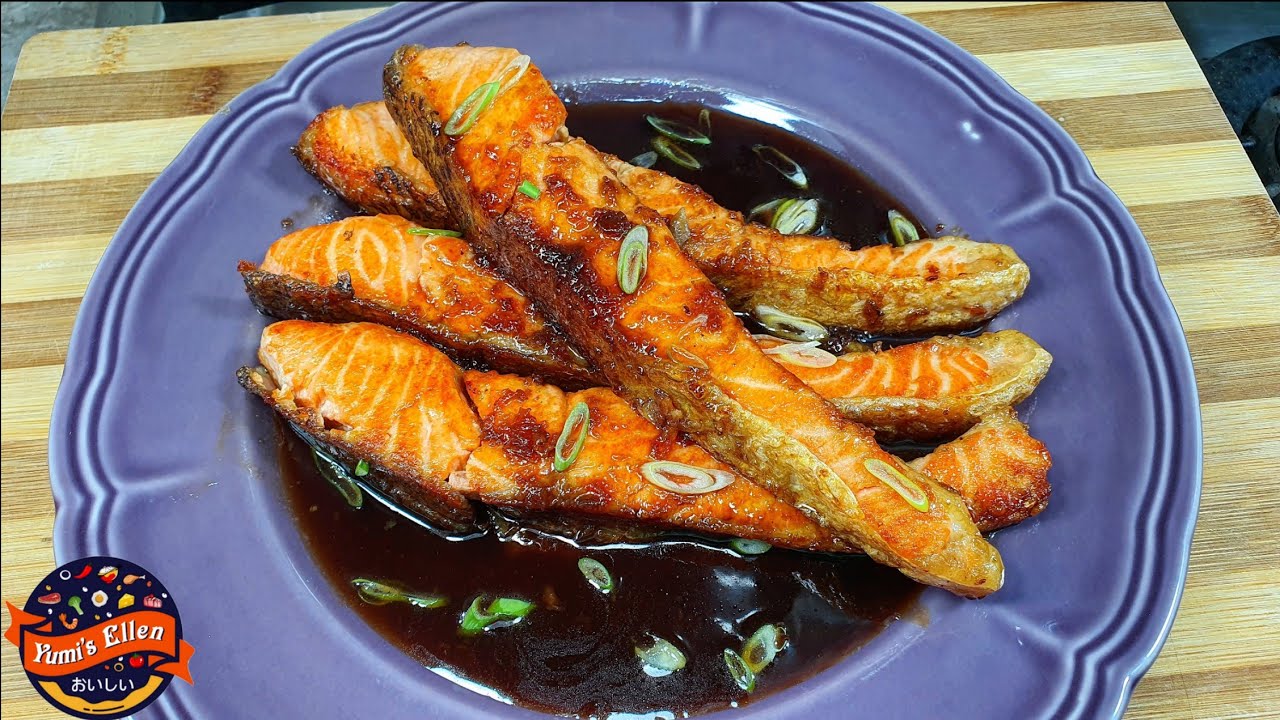 RESEP SALMON TERIYAKI YG RASANYA SAMA PERSIS KAYAK DI JEPANG - YouTube