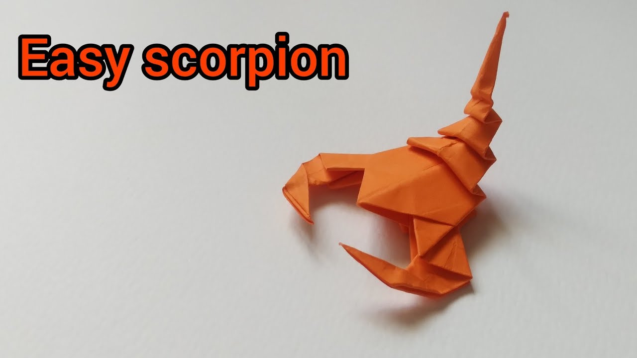 How to make an origami scorpion// Easy scorpion origami tutorial - YouTube