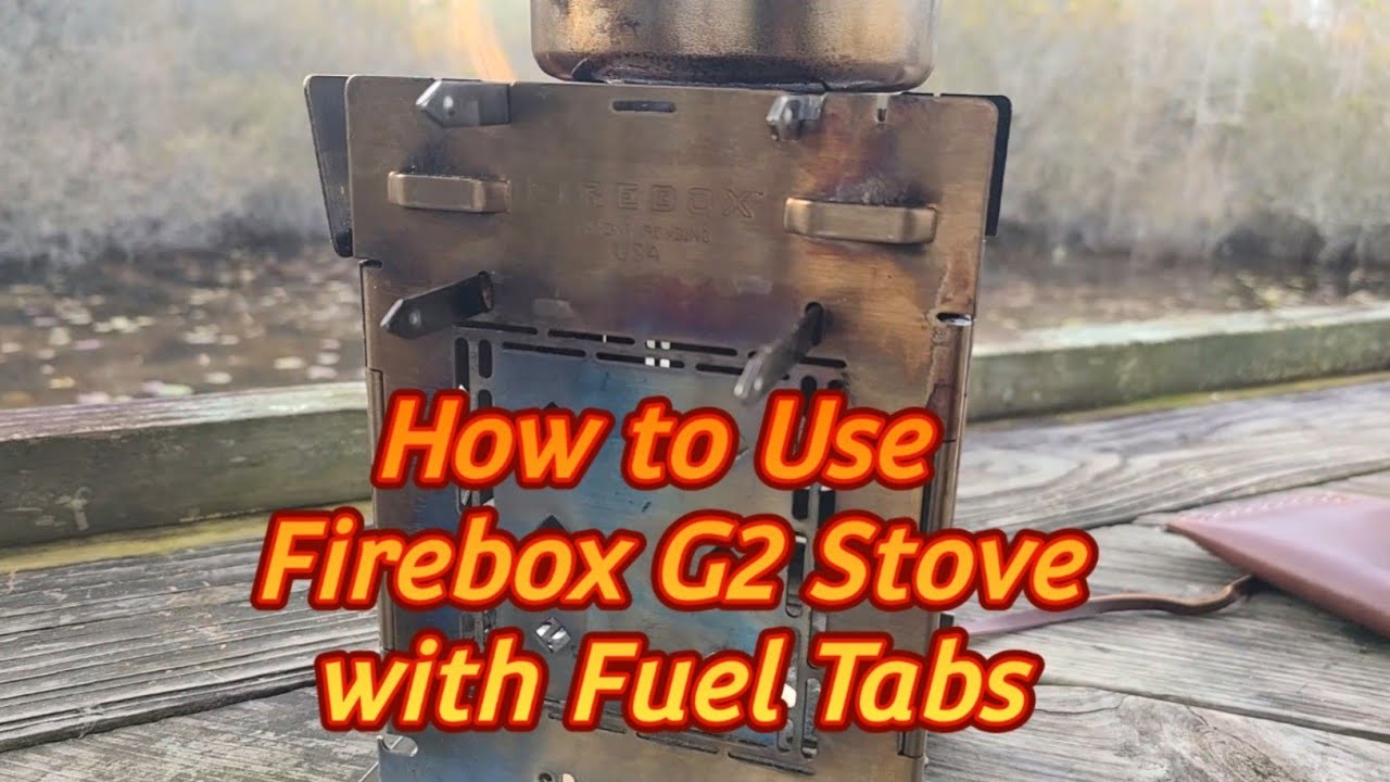 How to Use Firebox Stove with Fuel Tabs - YouTube