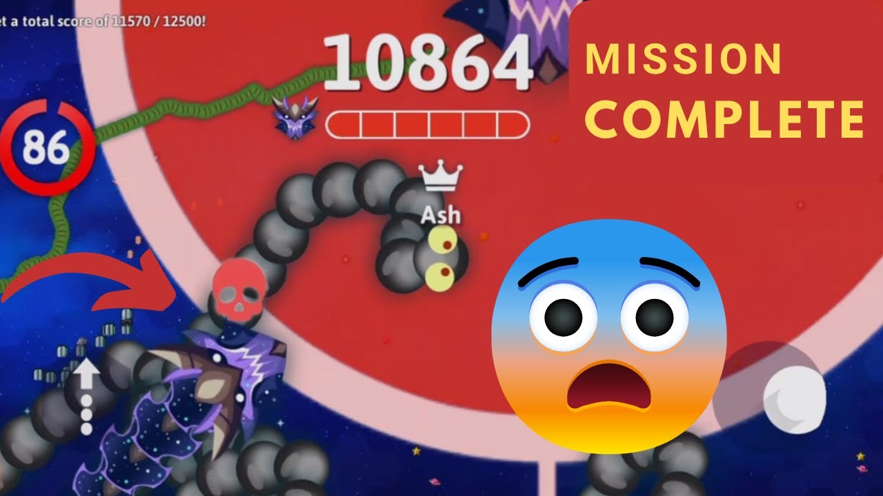 Mission Complete |Space Event noob to Gaint snake🐍|High score|snake io🐍 ...