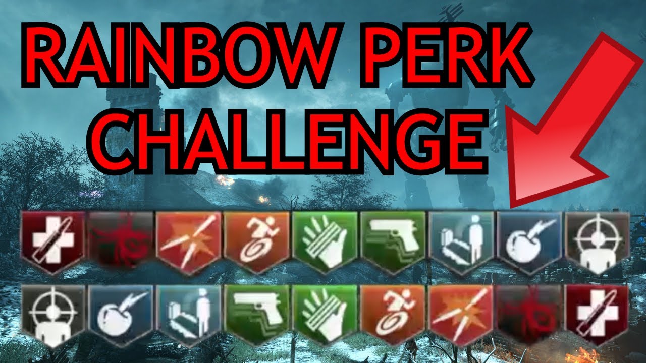 RAINBOW PERK CHALLENGE: The Worst Challenge in COD Zombies - YouTube