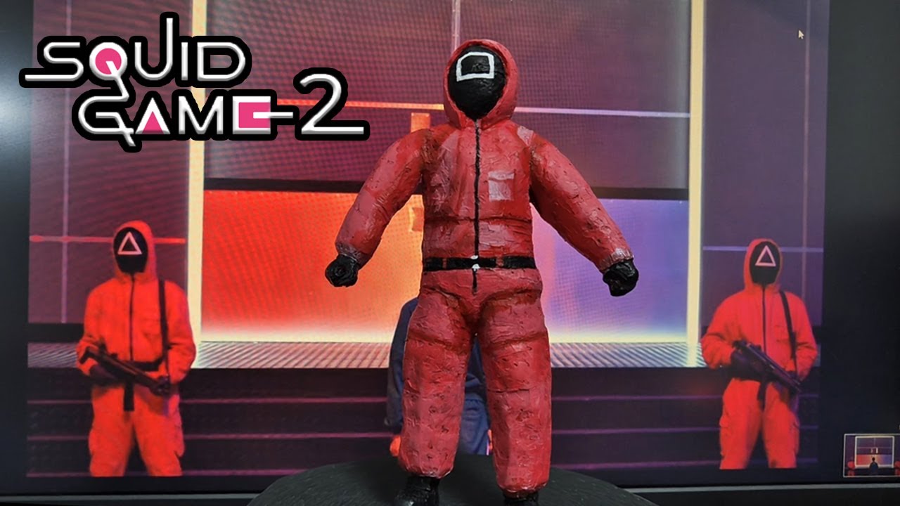 3D펜으로 오징어게임2 진행요원 만들기 I made Squid Game guard with a 3Dpen - YouTube
