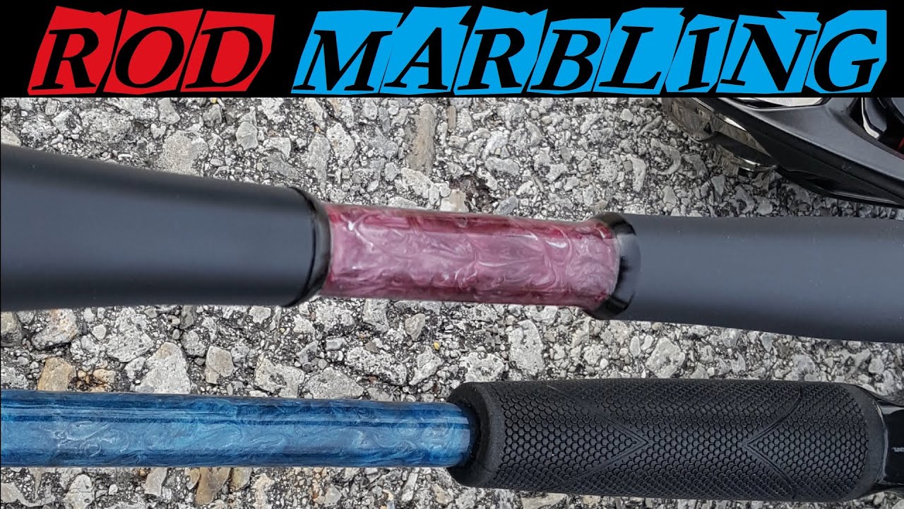 Adding Marbling to Fishing Rods - {1080p} - YouTube