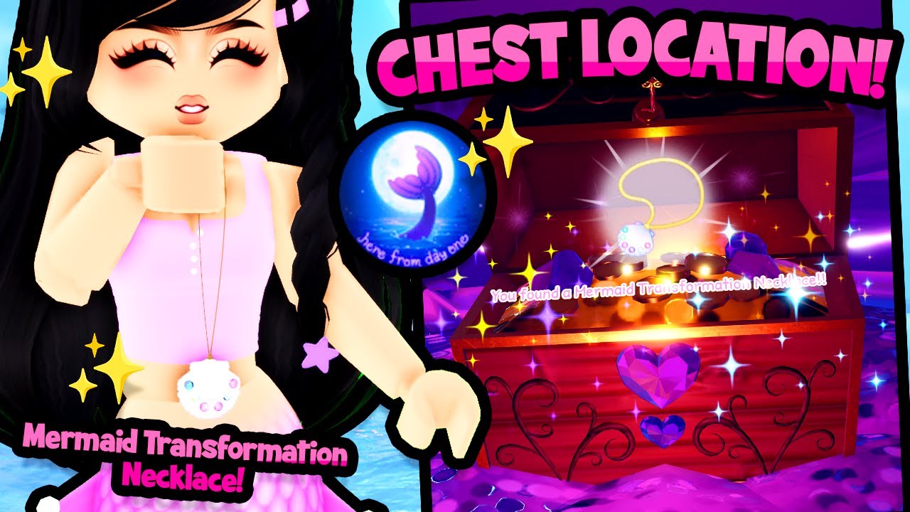 HOW TO GET *LUNA LAGOON BADGE* Chest Location! Mermaid Transformation ...