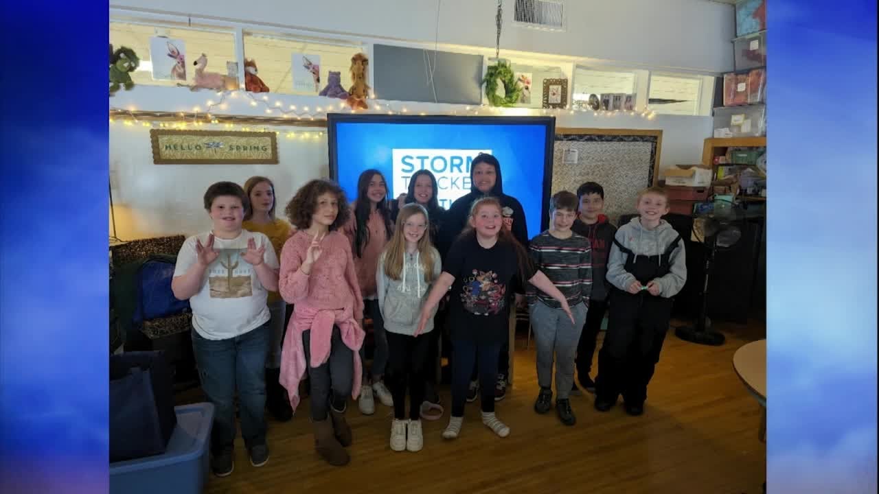 Ms. Sanders 5th grade class receives a weather lesson from a KRTV ...