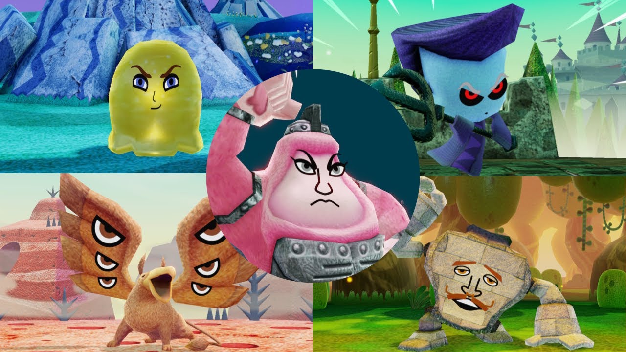 Miitopia (Switch): All Greenhorne Bosses (Base Gear Only) - YouTube