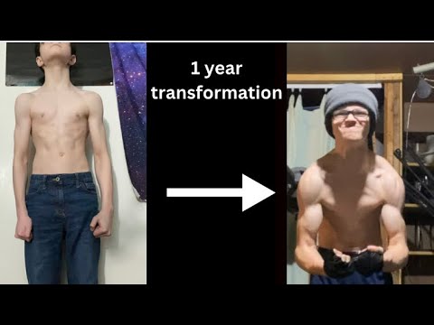 1 Year Body Transformation 12-13 - YouTube
