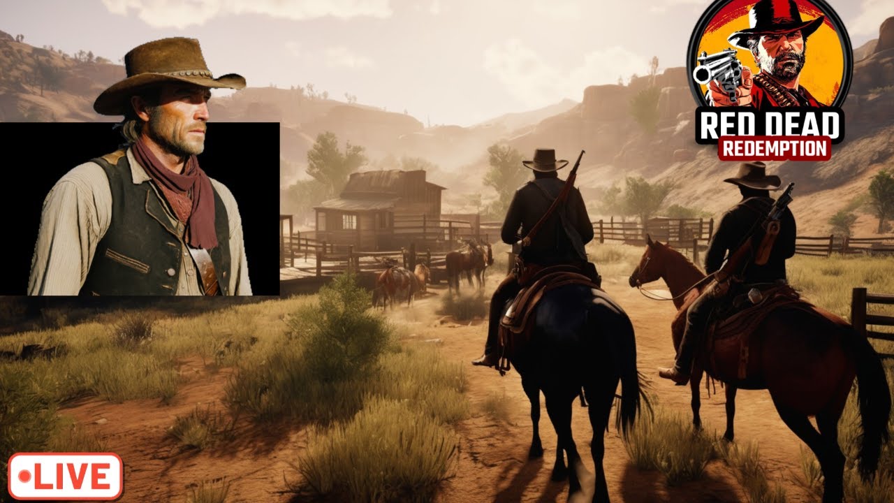 LIVE - Red Dead Redemption 2 - From level 1 to level 2 lol Grinding ...