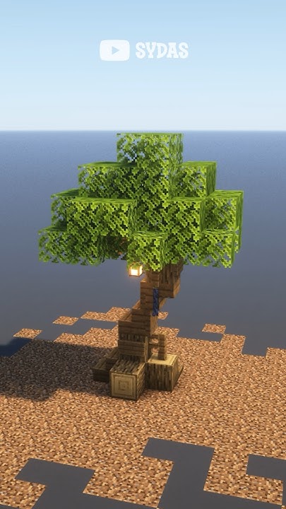 How to Build Custom Oak Tree in Minecraft #Shorts - YouTube