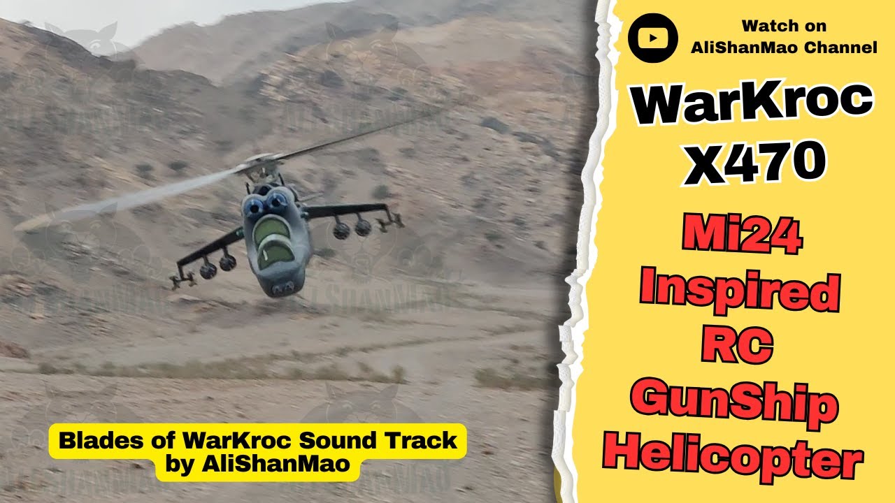 Flight Of WarKroc X470 – Mi24 Hind Inspired RC Helicopter for FlyWing ...