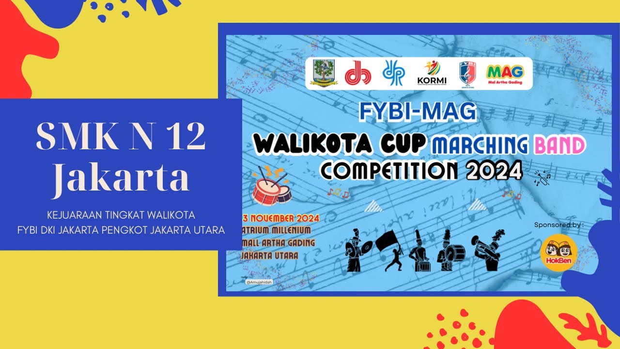 Peserta SMKN 12 Jakarta di FYBI MAG Walikota Cup Marching Band ...