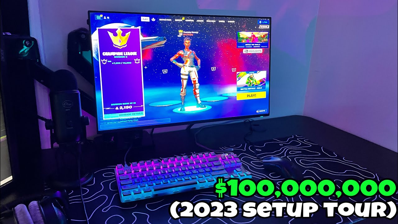 My $100,000,000 Fortnite Gaming Setup Tour! - YouTube