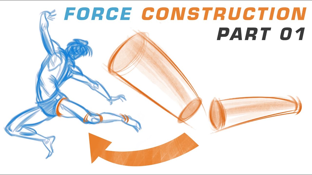 Figure Construction Drawing Using Force Part 1 - YouTube