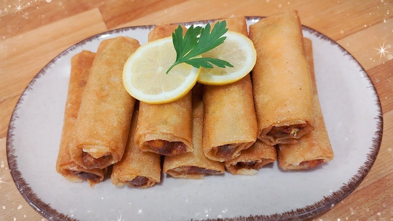 BOUREK, BRICK CROUSTILLANTE AU POULET ET SAUCE FROMAGÈRE facile et ...