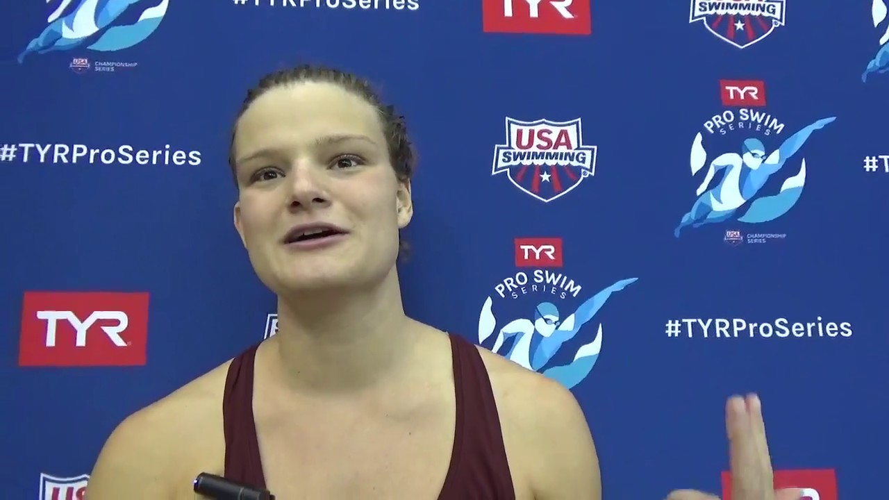 Cierra Runge, 400 Free, Columbus Pro Swim Series - YouTube