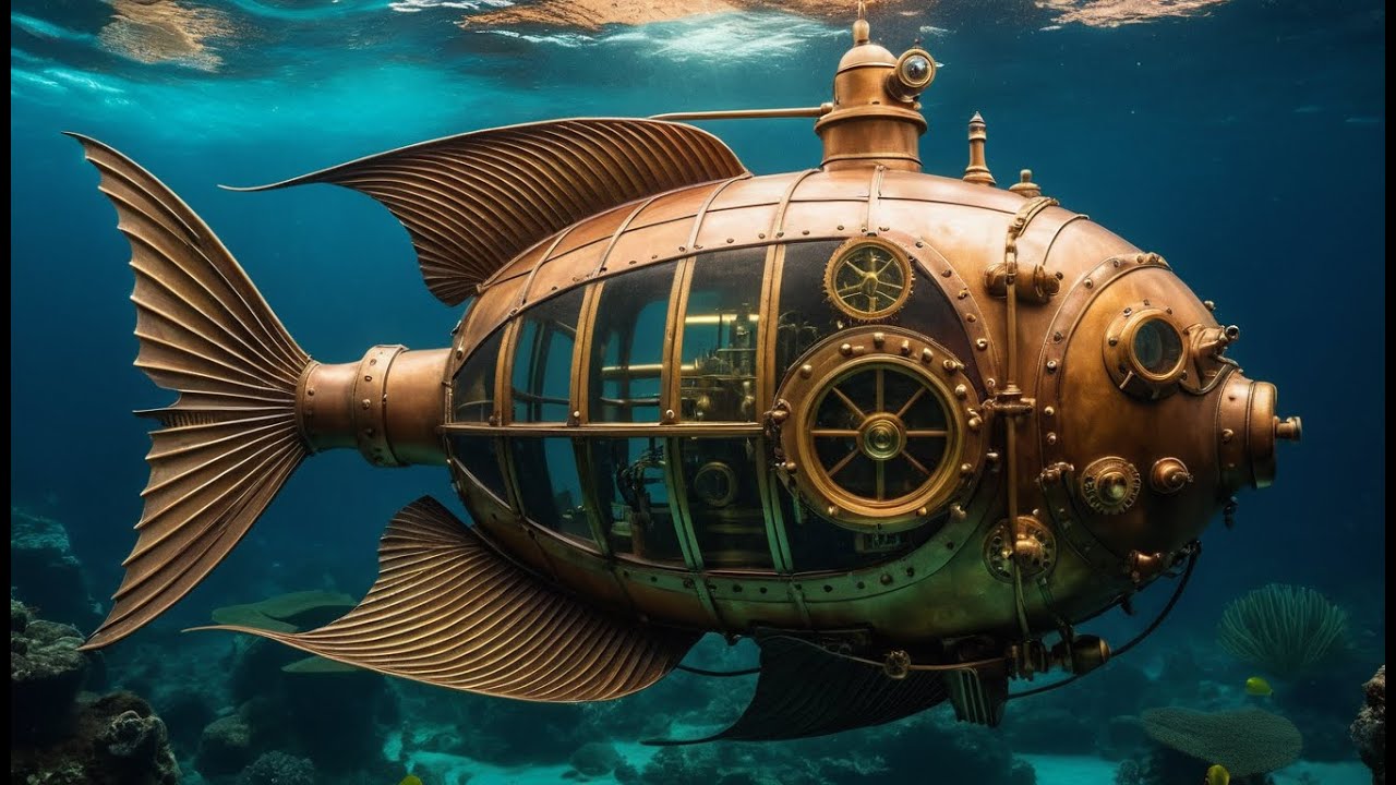 Steampunk Submarines Shaped Like Fish 1 🐠 - YouTube