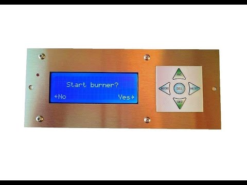FIRST START! homemade pellet burner with NEW controller DIY - YouTube