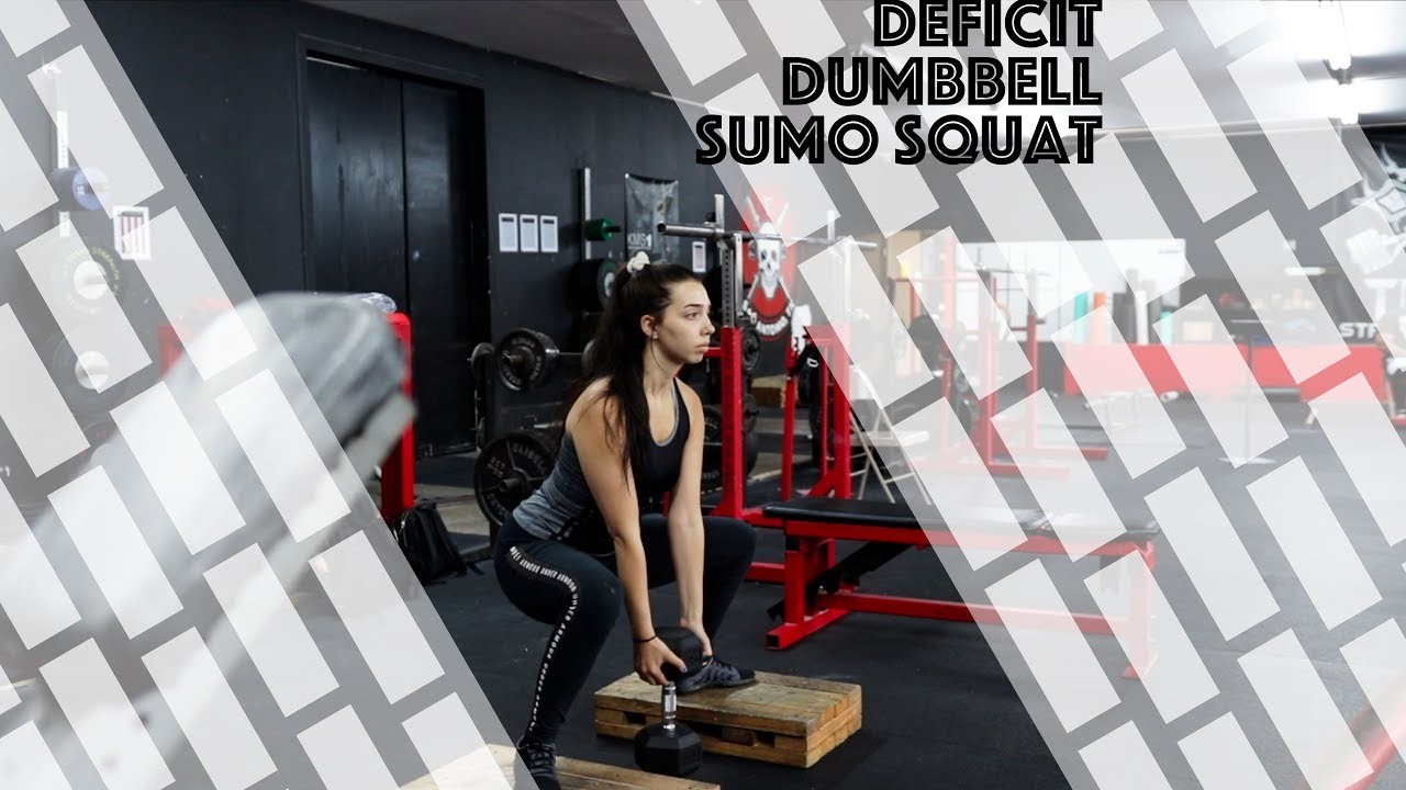 How To: Deficit Dumbbell Sumo Squat - YouTube