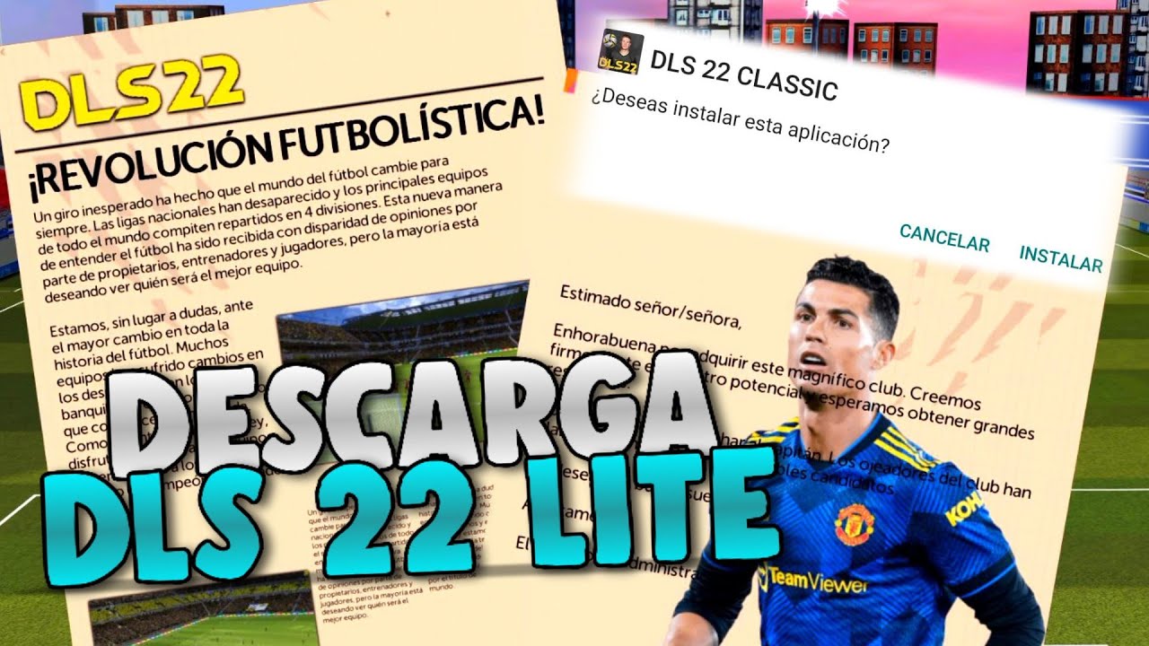 😱 como DESCARGAR el DLS 22 LITE CLASSIC desde ANDROID | TUTORIAL para ...