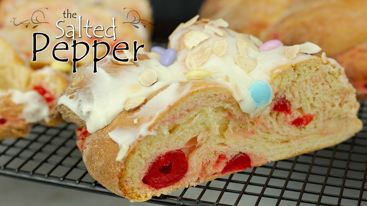 Braided Cherry Easter Bread - YouTube
