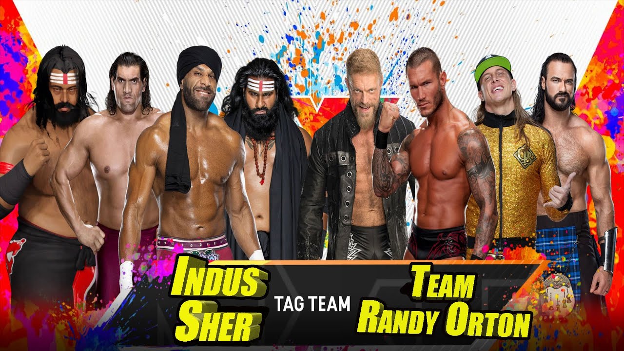 Indus Sher VS Team Rated RKO Bros Ft Randy Orton, Edge, The Great Khali ...
