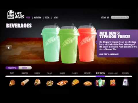 Mountain Dew Typhoon and Distortion Freeze at Taco Bell - YouTube