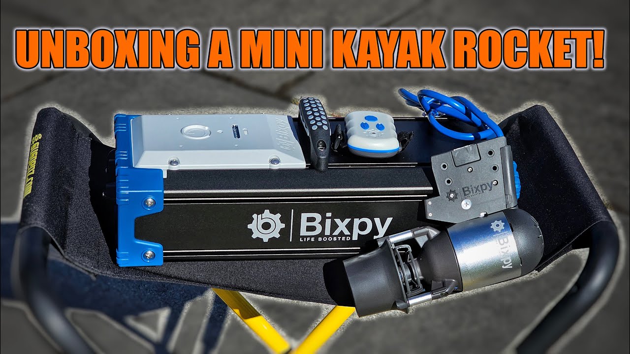 Unboxing Bixpy K-1 Angler Pro Outboard Kit for my Hobie Fishing Kayak ...