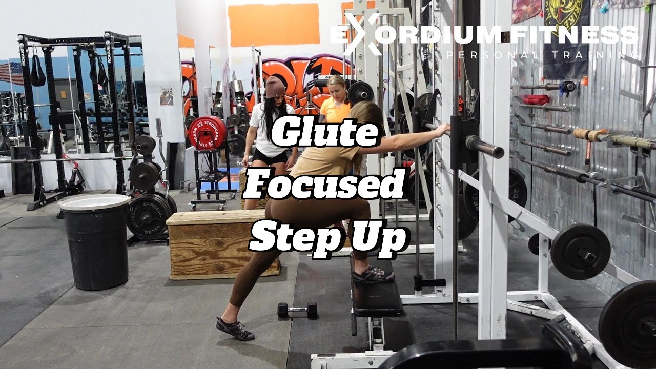 Glute Focused Step Up - YouTube
