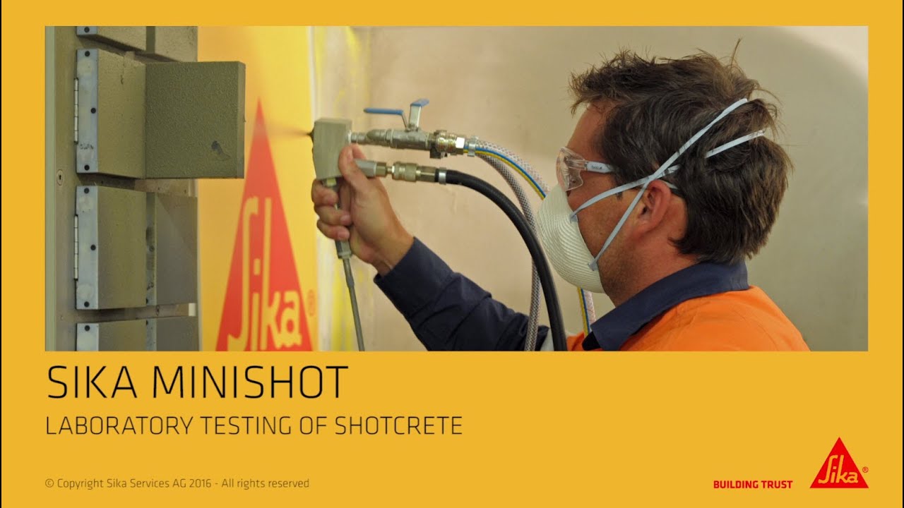 Sika MiniShot – Shotcrete Testing on a Laboratory Scale - YouTube
