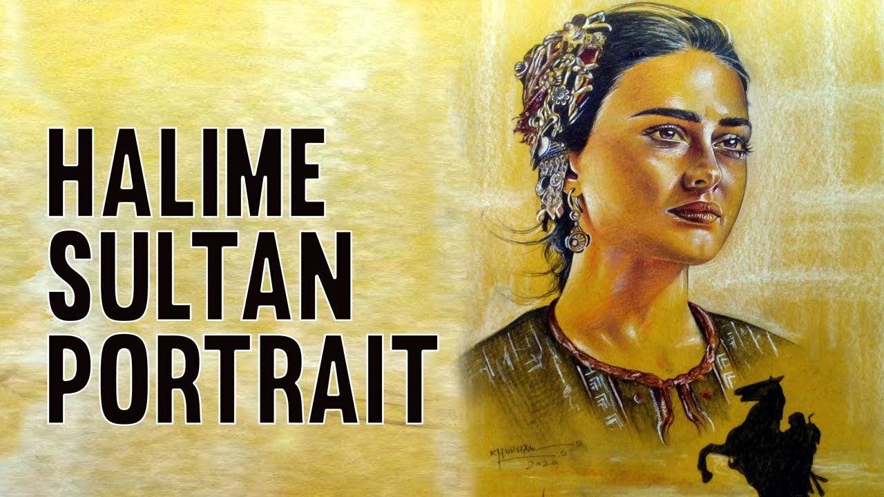 Halime Sultan Drawing Sketch | Esra Bilgiç | Diriliş Ertuğrul ...