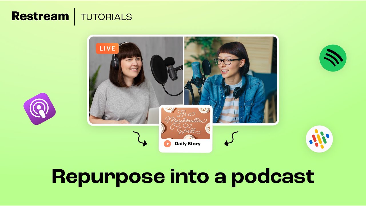 How to Repurpose Your Live Video into Podcasts - YouTube