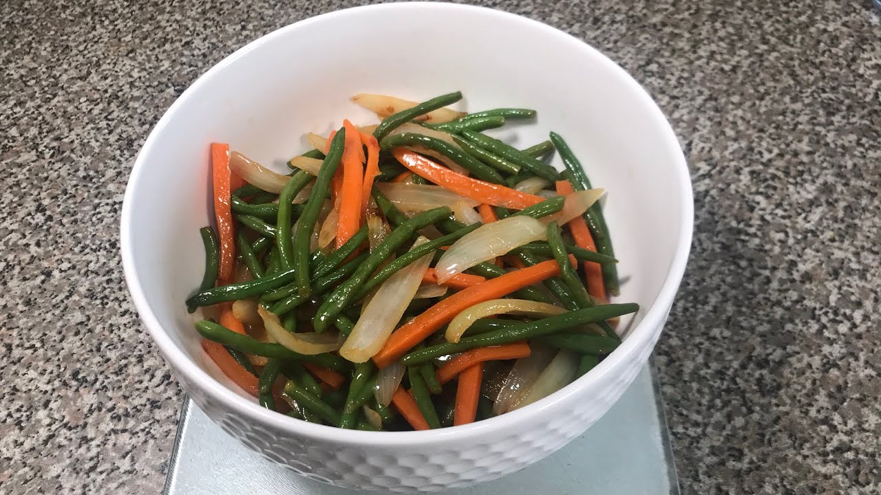 Extra fine French/ green beans recipe - YouTube