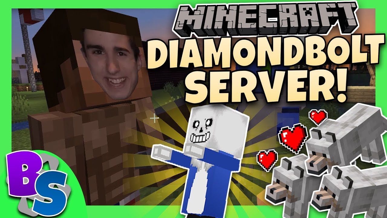 THE DIAMONDBOLT MINECRAFT SERVER! - Button Smashers! - YouTube