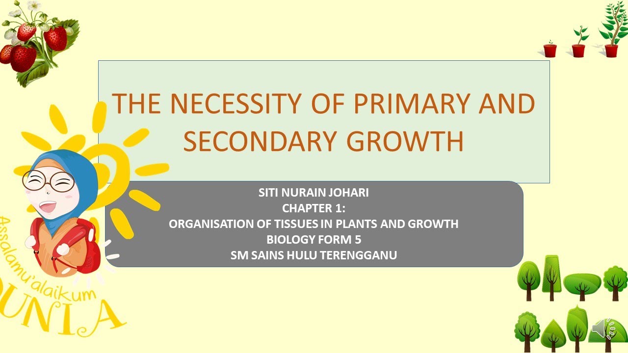 Biology Form 5 KSSM Chapter 1 (NECESSITY OF PRIMARY AND SECONDARY ...