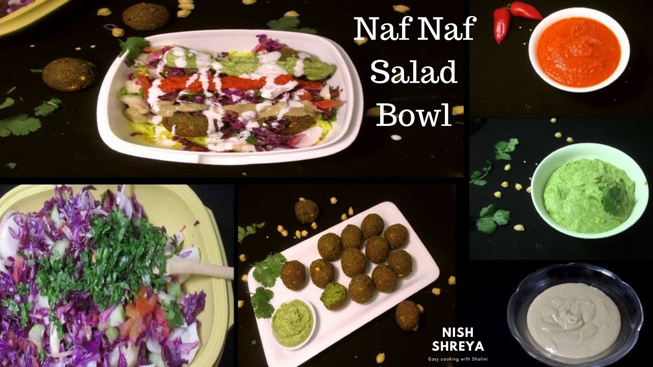 Naf Naf Salad Bowl | Middle East Salad Bowl | Falafel Salad - YouTube