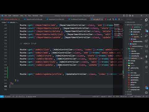 Mastering Laravel: Update Admin Profile Employee Task Management System Development - YouTube