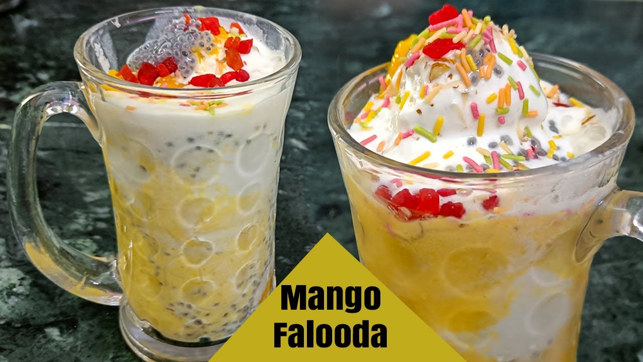 Mango Rabri Falooda | Home made | Shahi Falooda | मैंगो फालूदा बनाने का ...